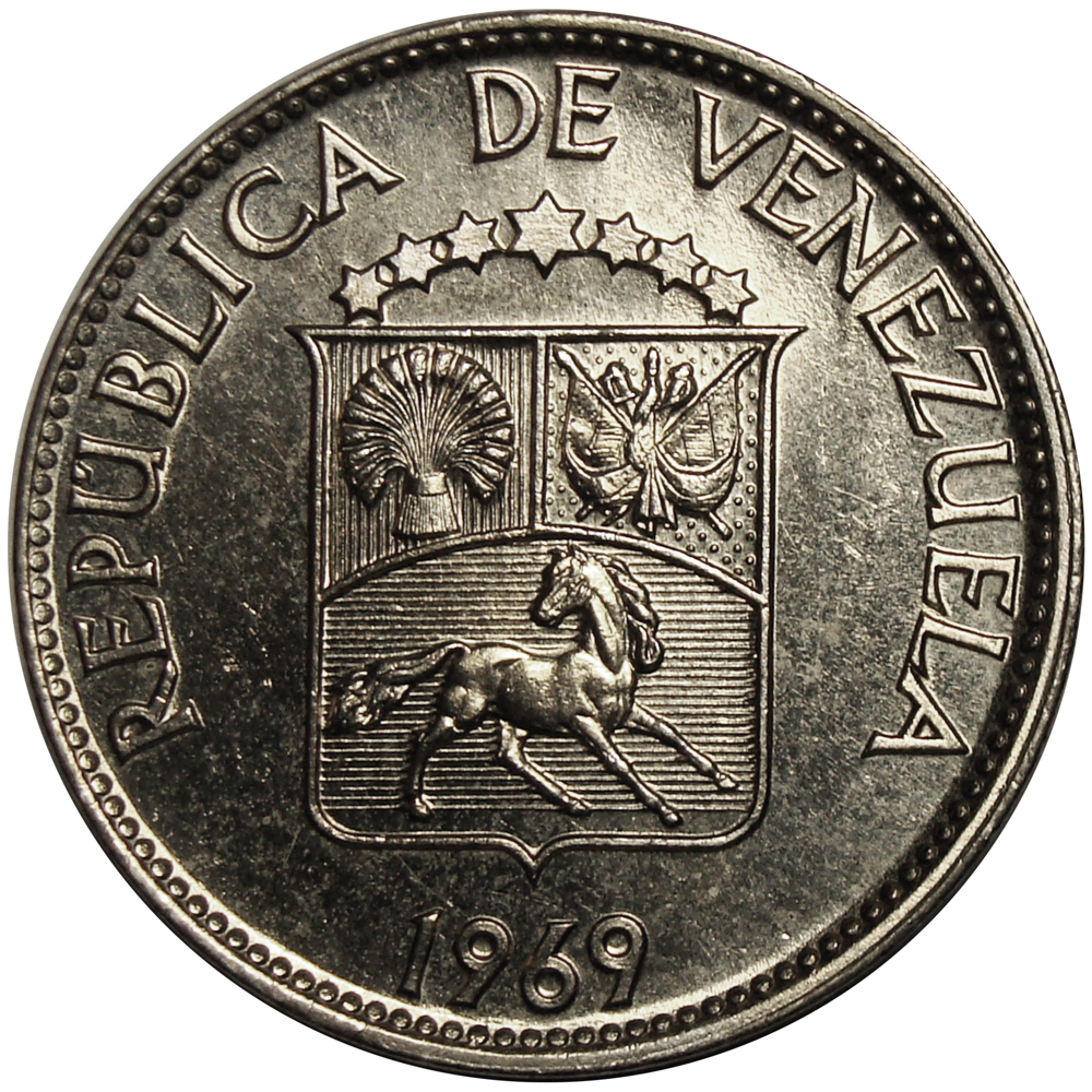 Locha Moneda 12½ Céntimos 1969 Estrella Plana y mate, Rama...