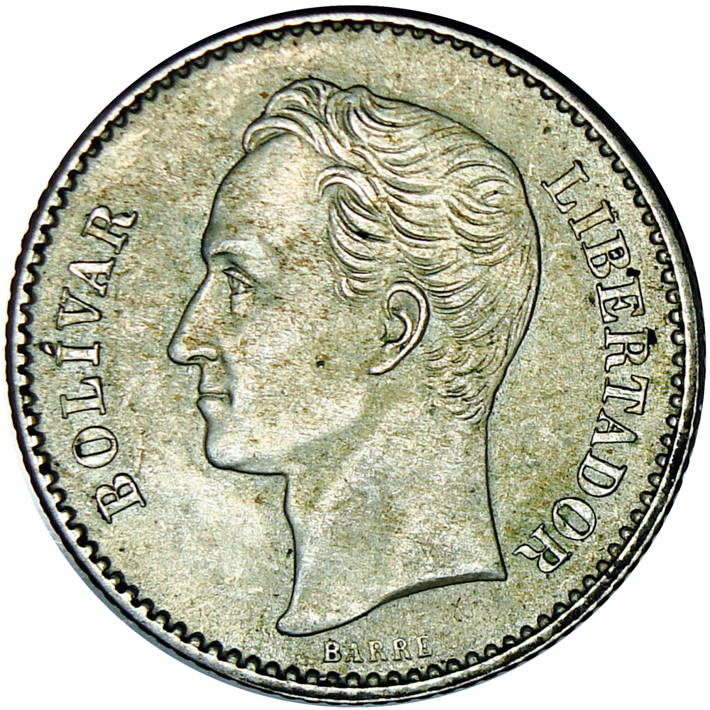 Moneda de Plata 1 Bolívar 1936