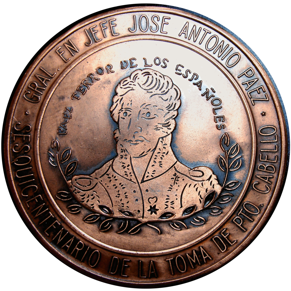 Venezuela Medalla de Cobre Sesquicentenario Toma Puerto Cabe...