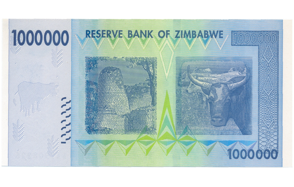 Billete Zimbabwe 1.000.000 Dólares 2008
